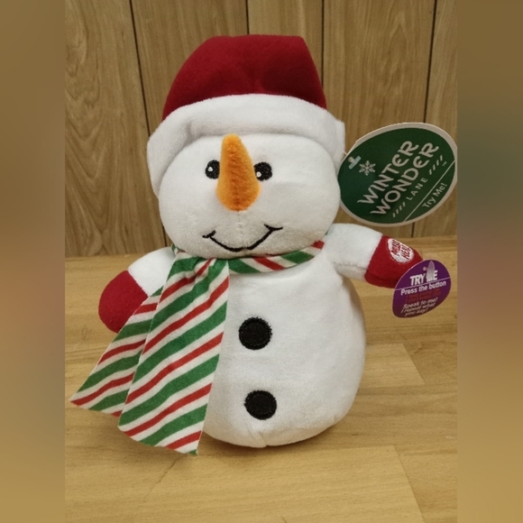 Toys | New Animated Talking Christmas Plush Snowman Stuffed Animal ...